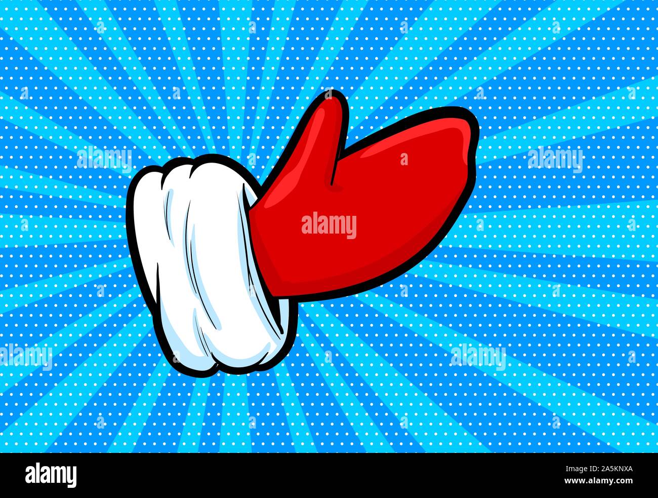 Christmas man hand in Stock Vector Images - Alamy