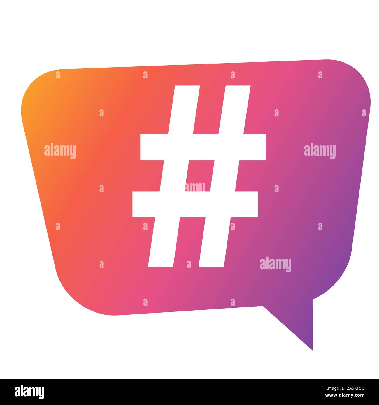 Hashtag icon template design. Vector Illustration Stock Vector Image ...