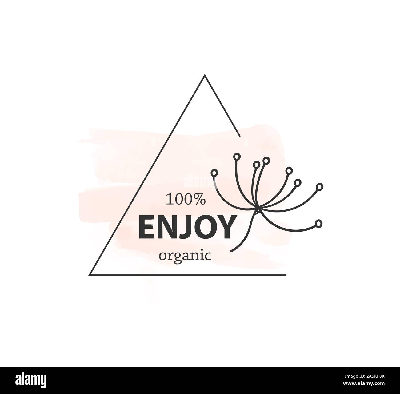 Botanical logo outline drawing vecctor in set Stock Vector Image & Art ...