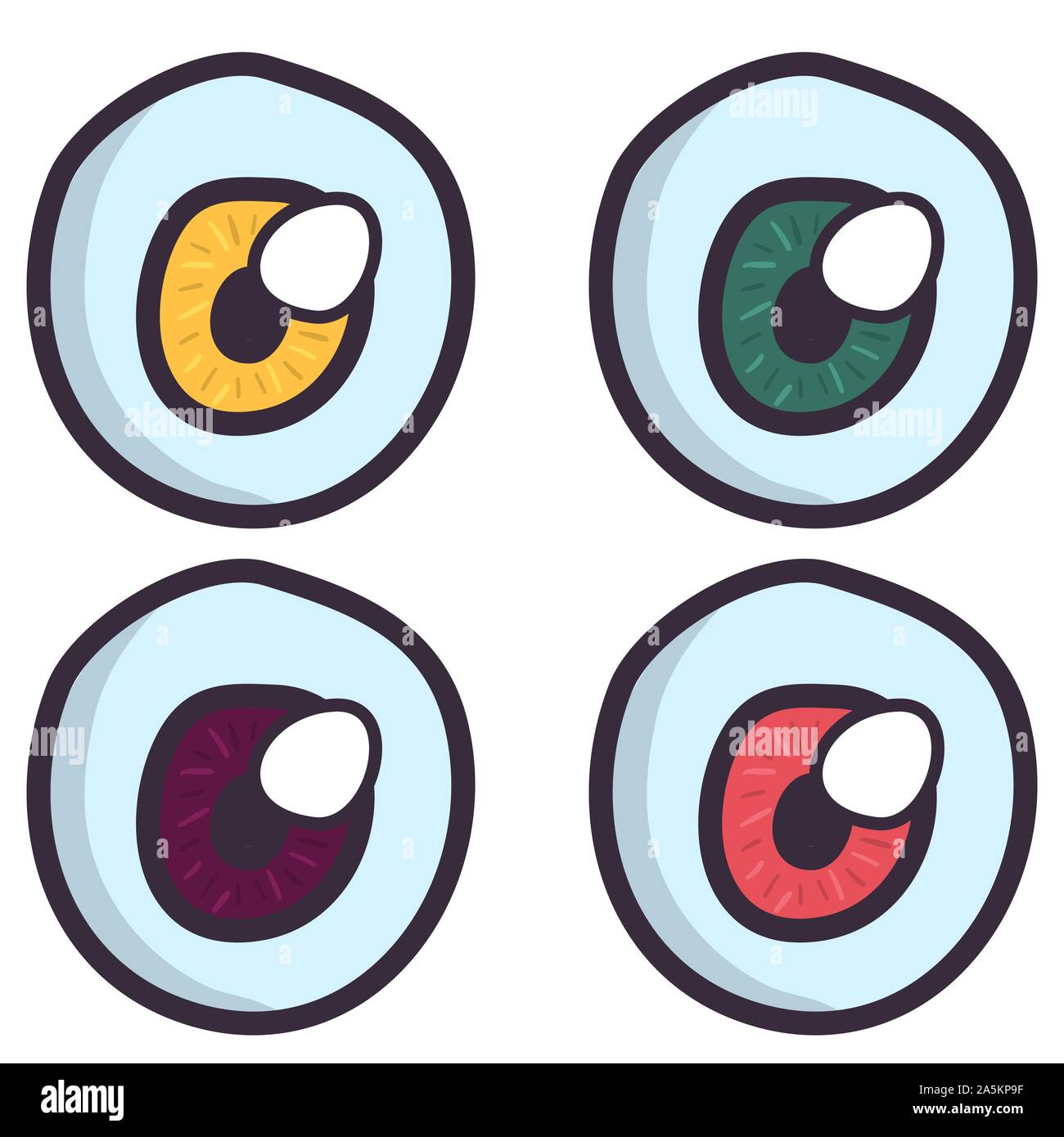 Eyeball drawing Stock Vector Images - Alamy