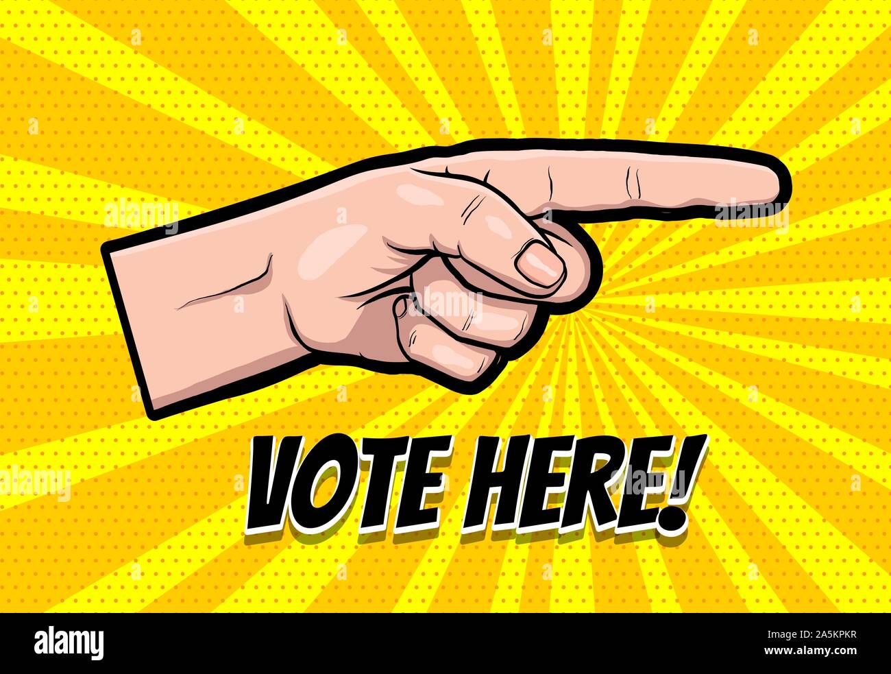 Finger motivated to vote in USA 2020 Stock Vector Image & Art - Alamy