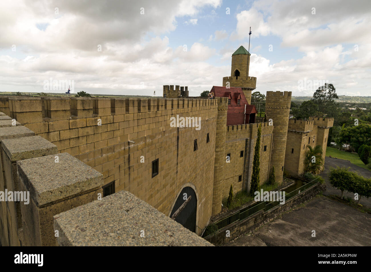 A mock medieval castle at Bli Bli is a tourist attraction on the ...