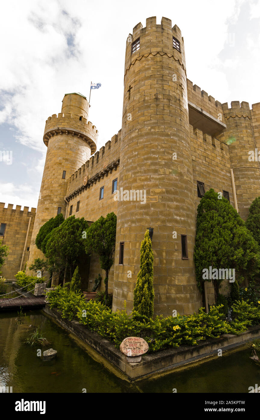 A mock medieval castle at Bli Bli is a tourist attraction on the ...