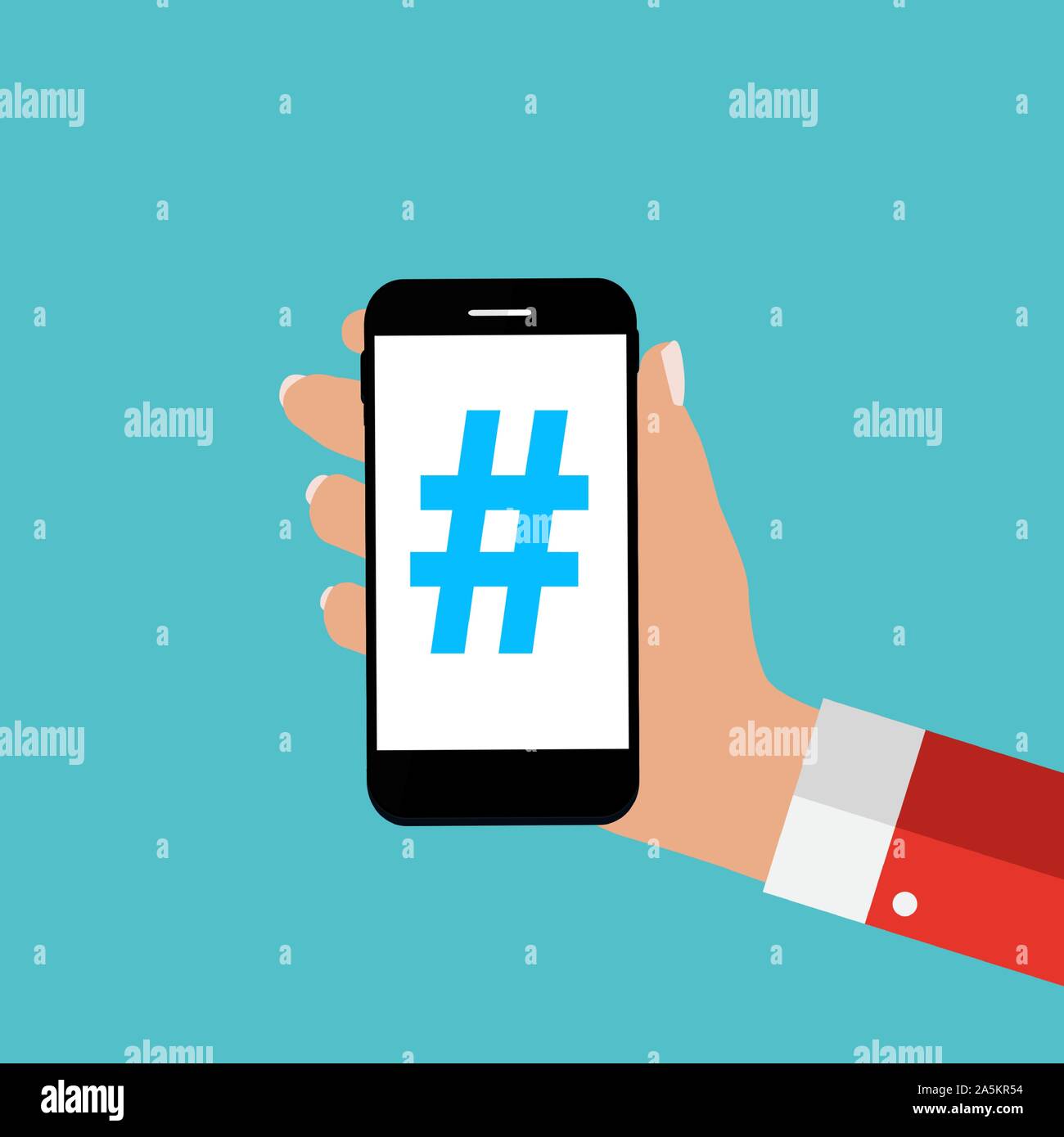Hashtag icon template design. Vector Illustration Stock Vector Image ...