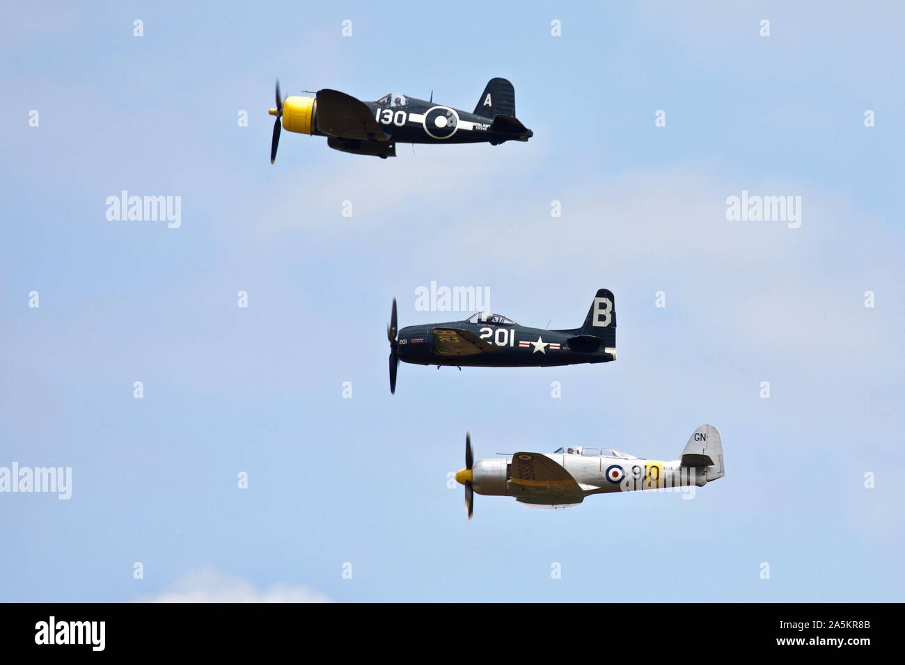 Goodyear Corsair FG-1D, Grumman Bearcat F8F and Hawker Sea Fury T.20 ...