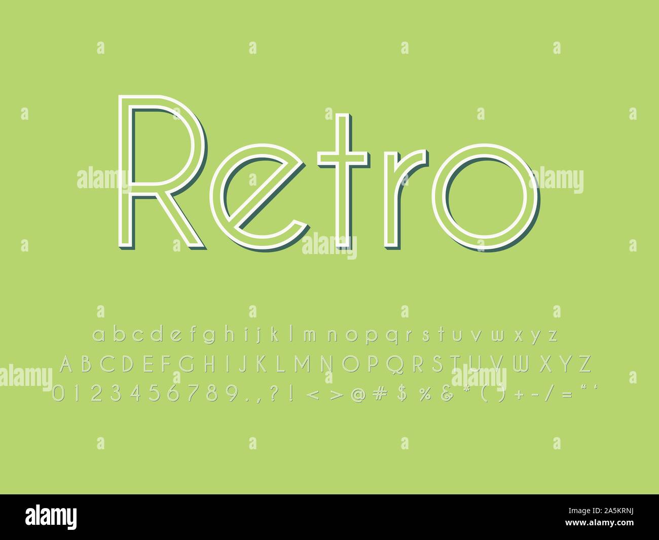 Retro color font and alphabet. Stock vector Stock Vector Image & Art ...