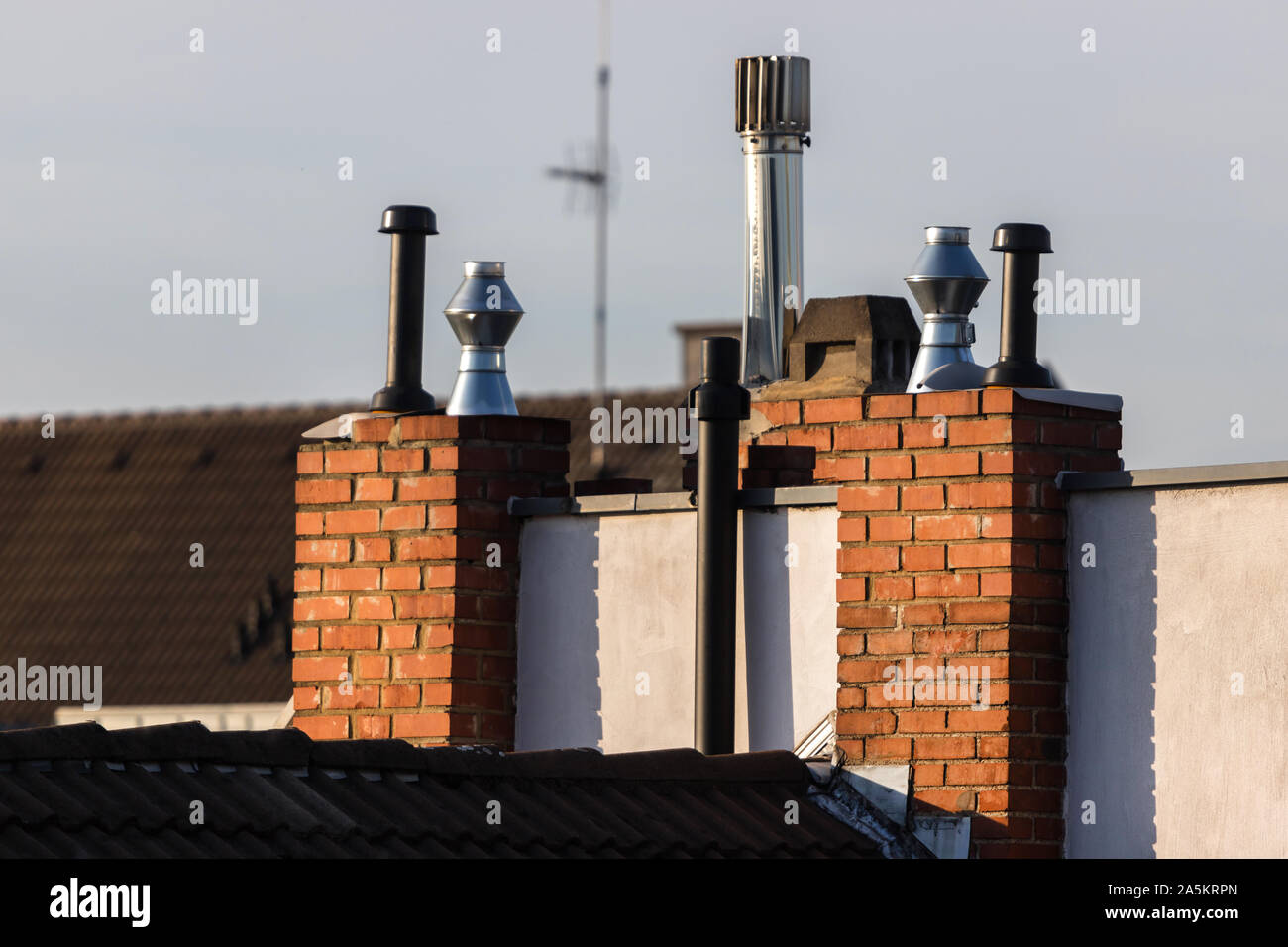 Old chimneys hi-res stock photography and images - Alamy