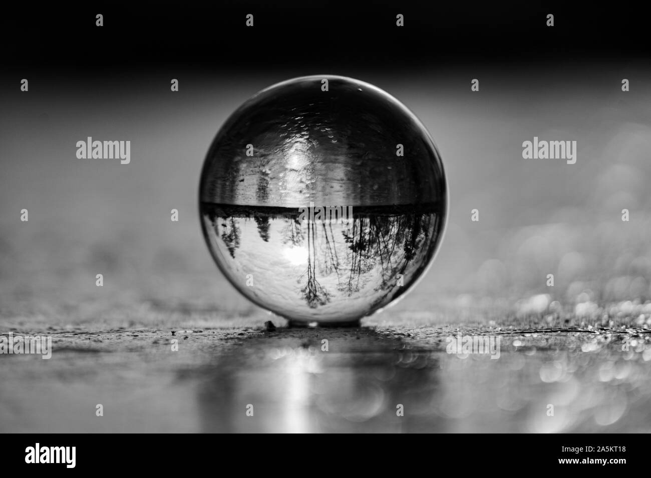 Glass sphere Black and White Stock Photos & Images - Alamy
