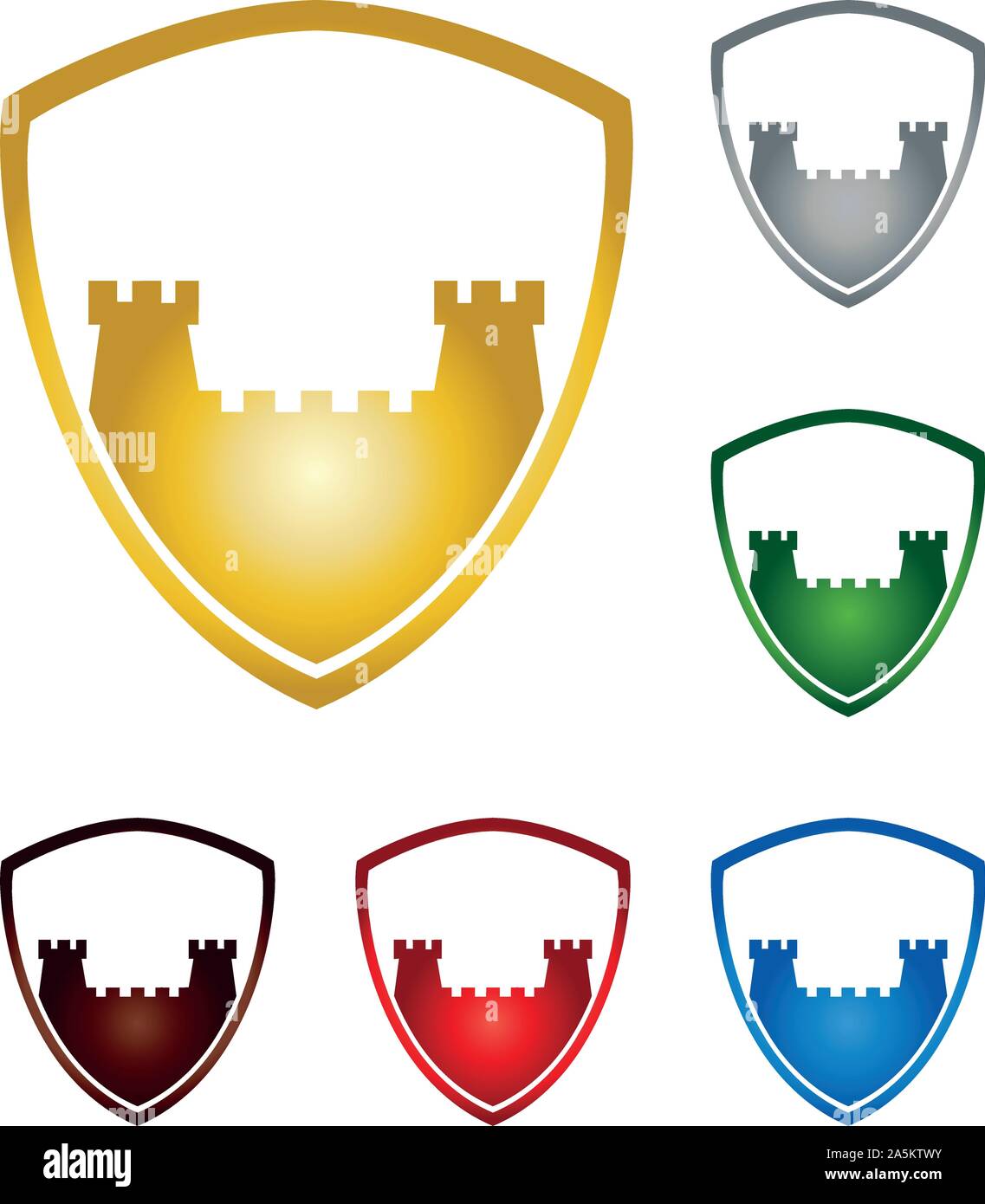 Tower, castle, coat of arms, logo Stock Vector Image & Art - Alamy