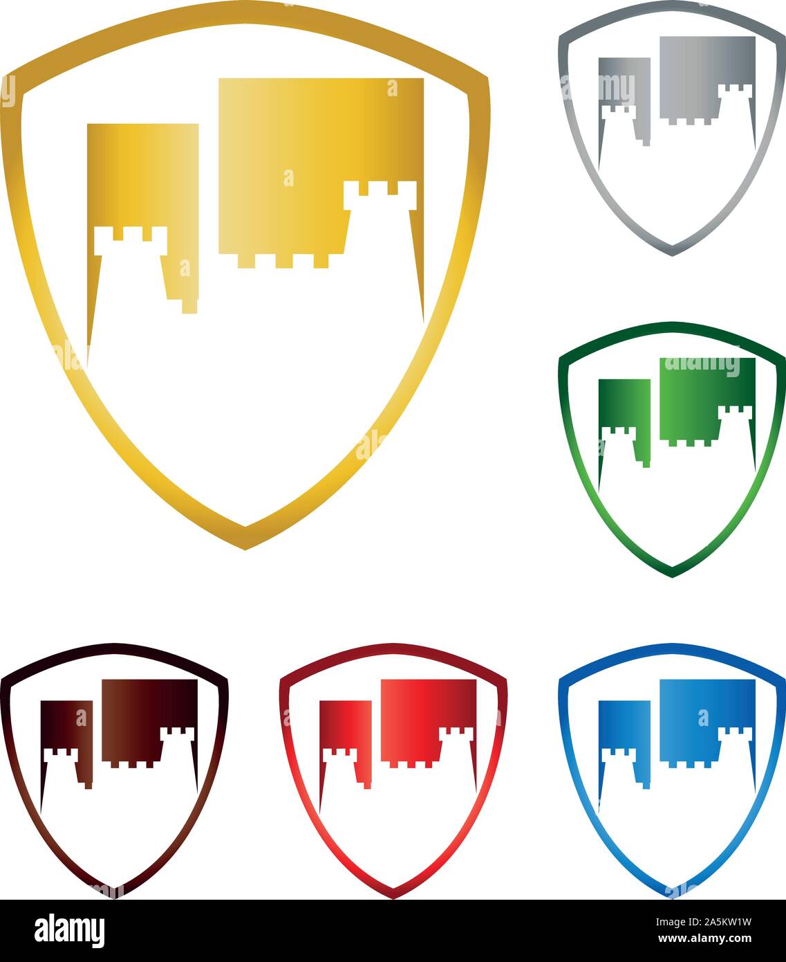 Tower, castle, coat of arms, logo Stock Vector Image & Art - Alamy