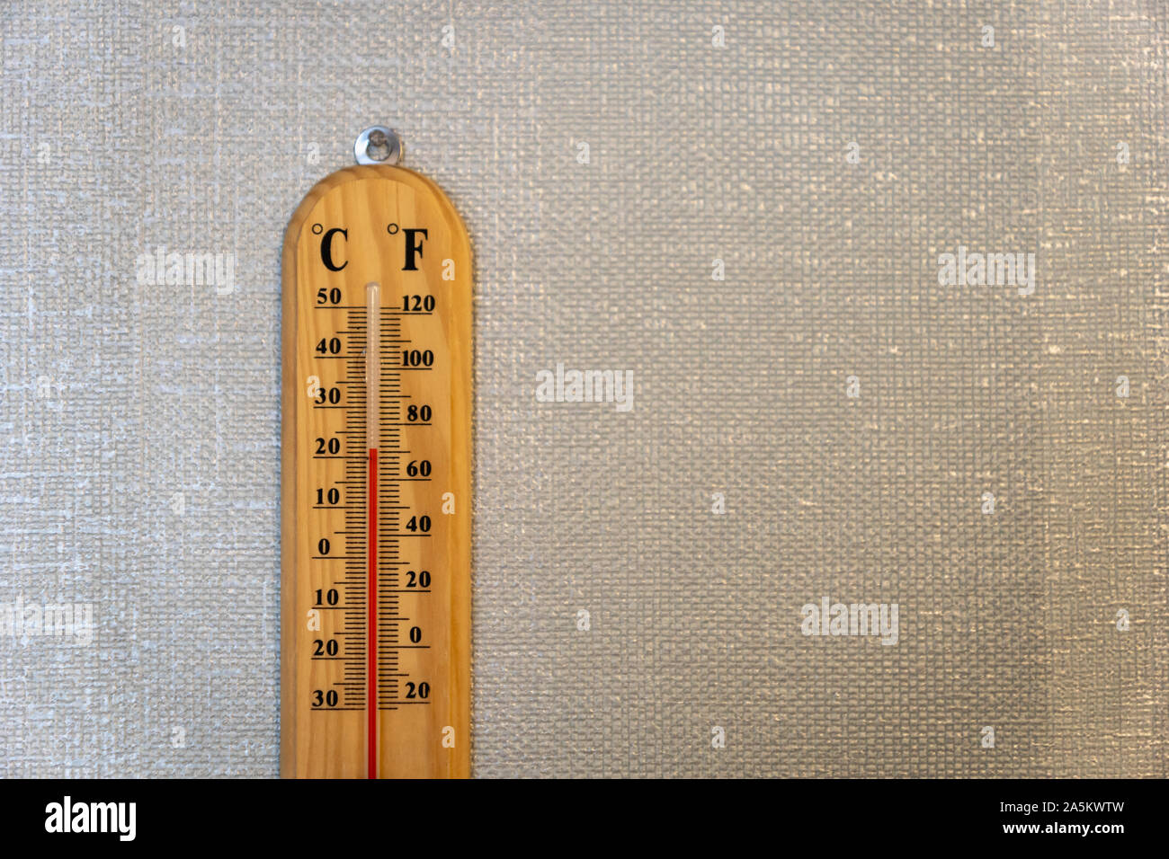 temperature gauge / thermometer on the white wall - analog temperature ...