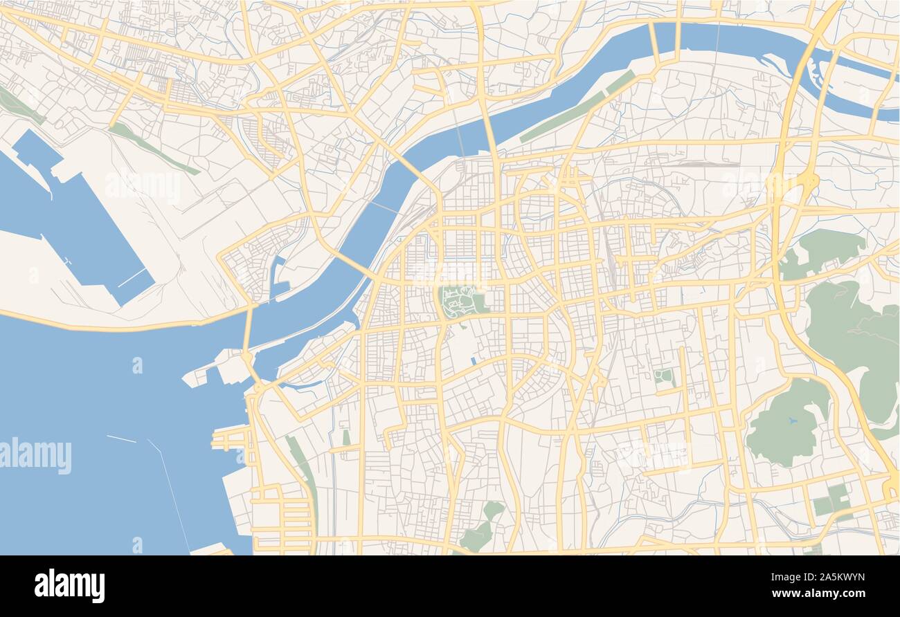 Wakayama map vector hi-res stock photography and images - Alamy
