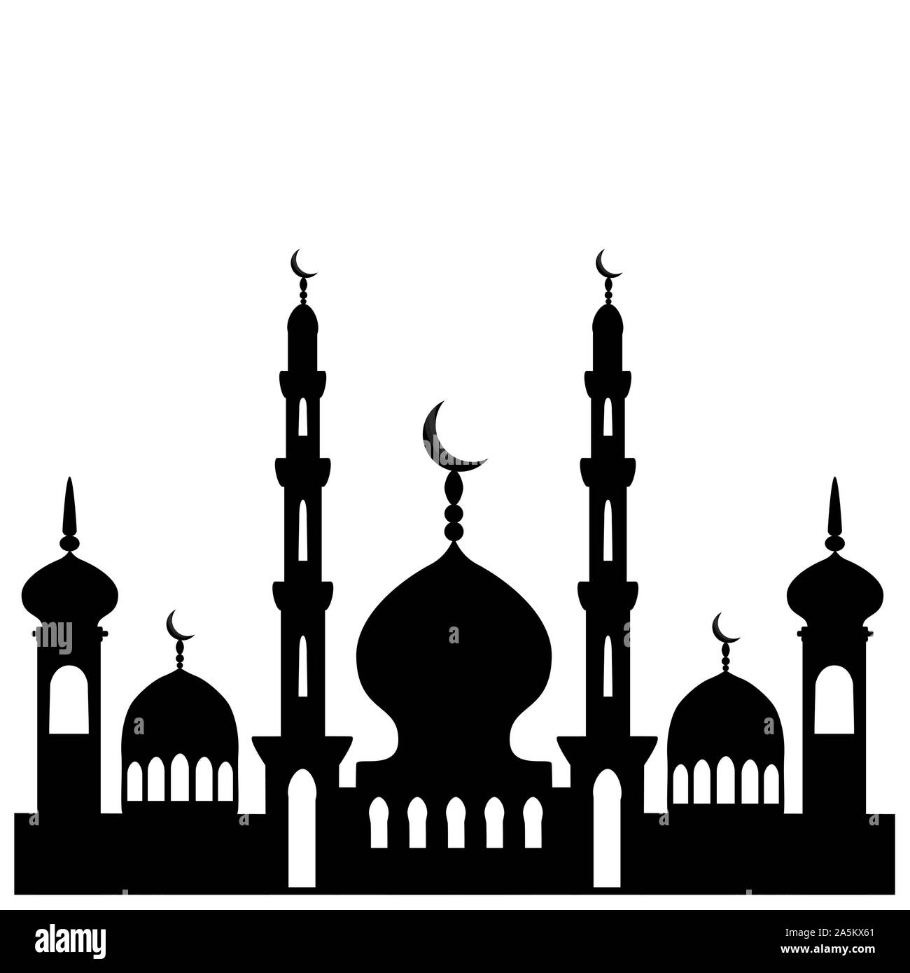 Illustration on theme different types mosques, minaret to celebration ...