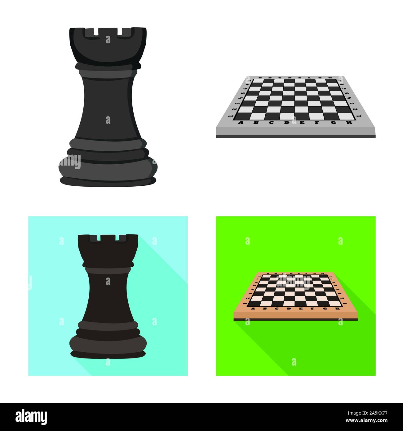 Vector design of checkmate and thin logo. Collection of checkmate and ...