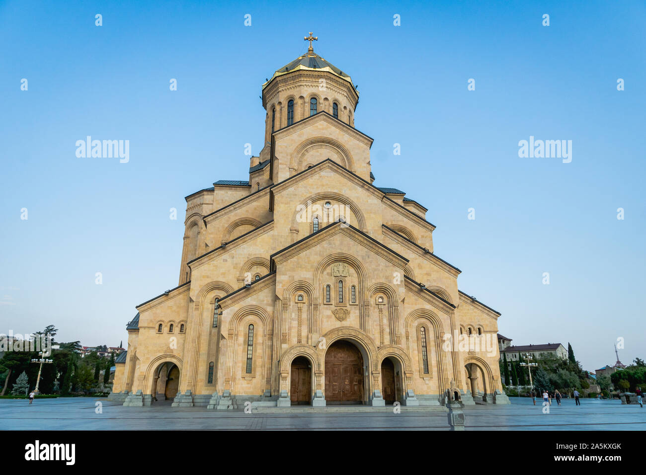 Tbilisi, Georgia - October 2019: Holy Trinity Cathedral of Tbilisi ...