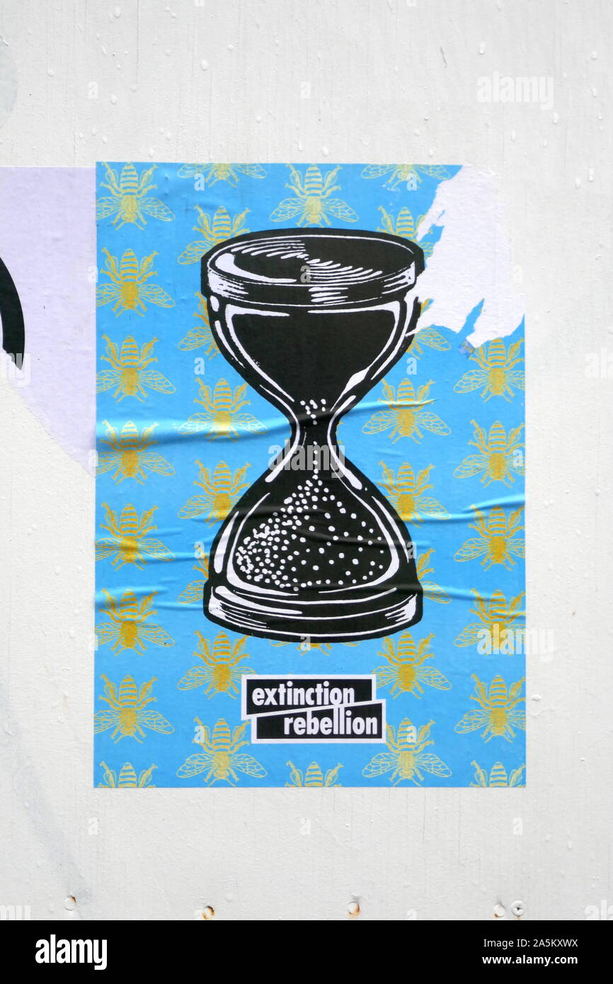 Extinction Rebellion posters pastes and stencils, Lewisham, South ...