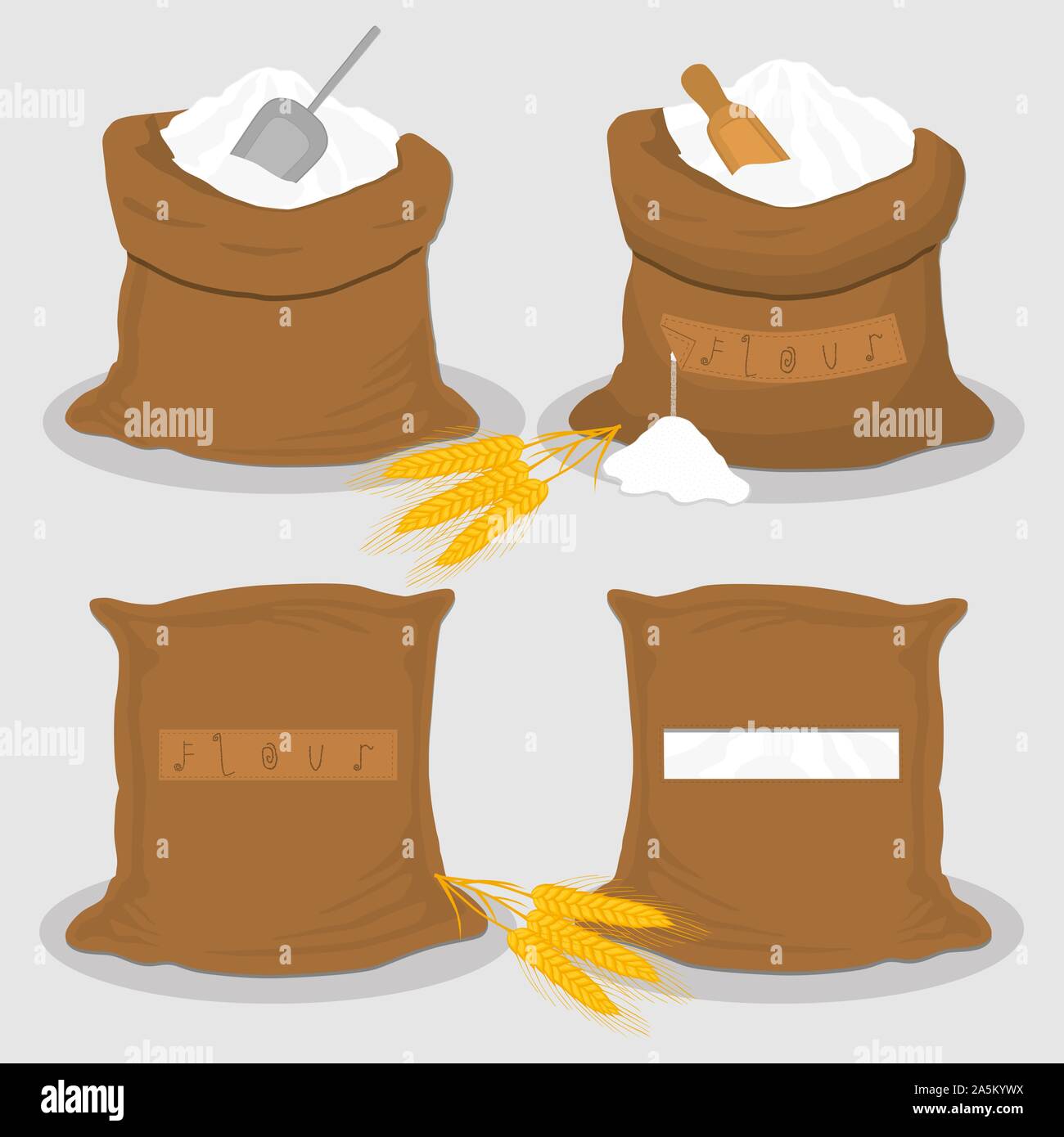 Cartoon Bag Flour High Resolution Stock Photography and Images - Alamy