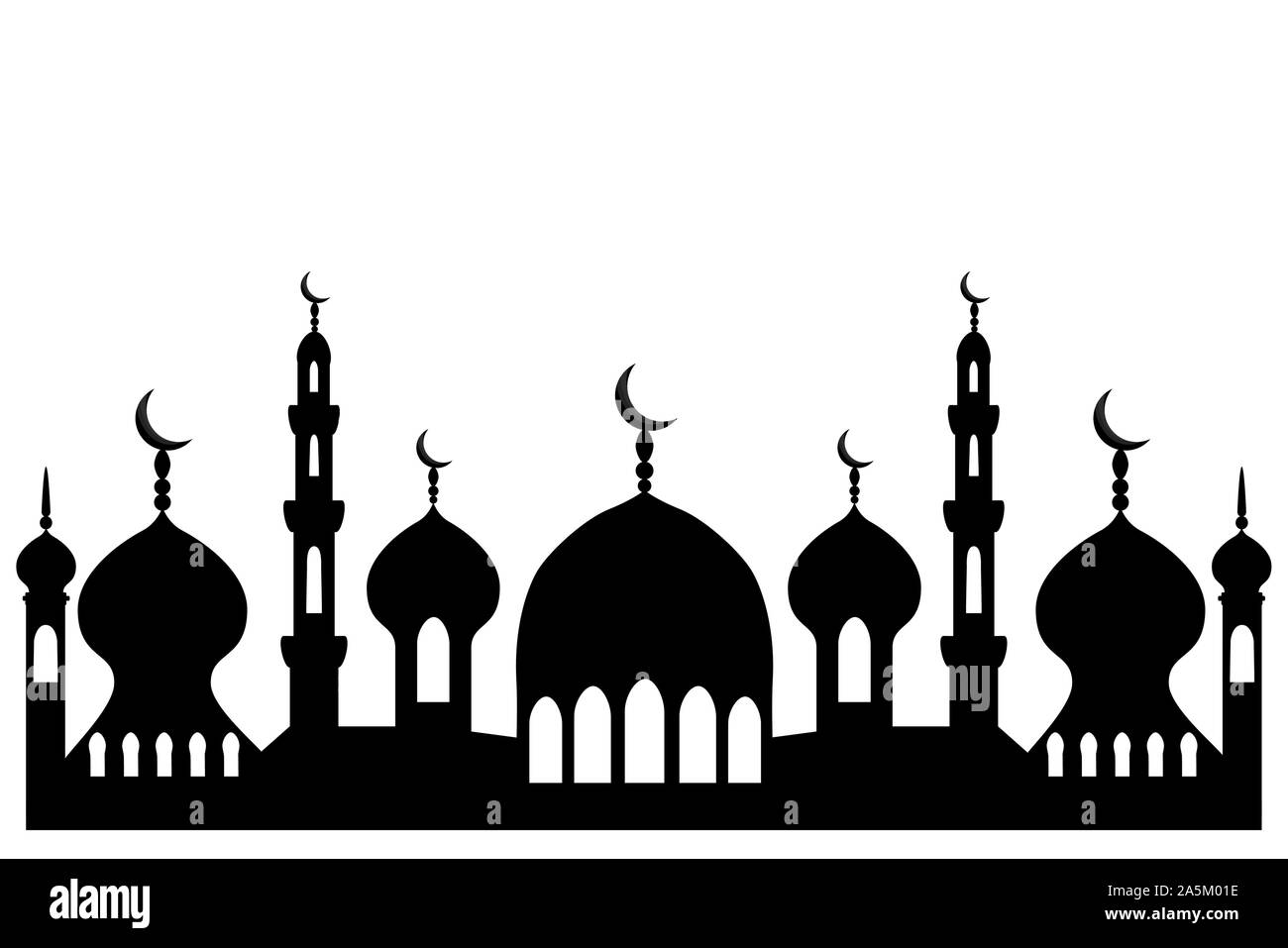 Illustration on theme different types mosques, minaret to celebration ...