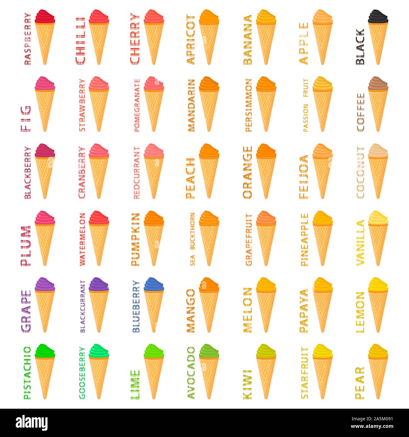 Ice lolly berry colorful Stock Vector Images - Alamy