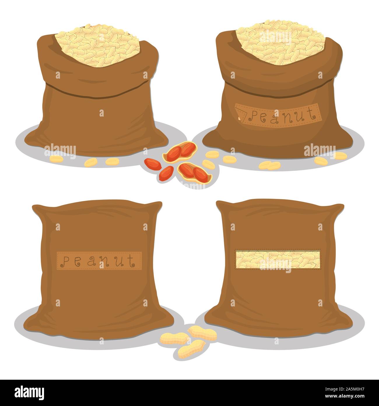 Peanut harvest Stock Vector Images - Alamy