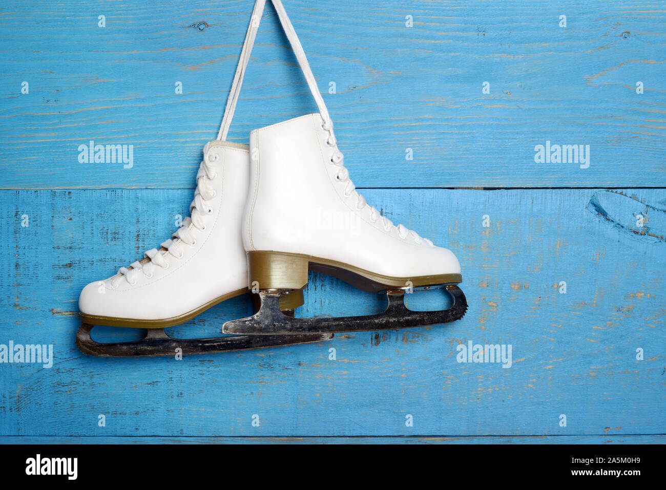 old retro style women ice skates Stock Photo - Alamy