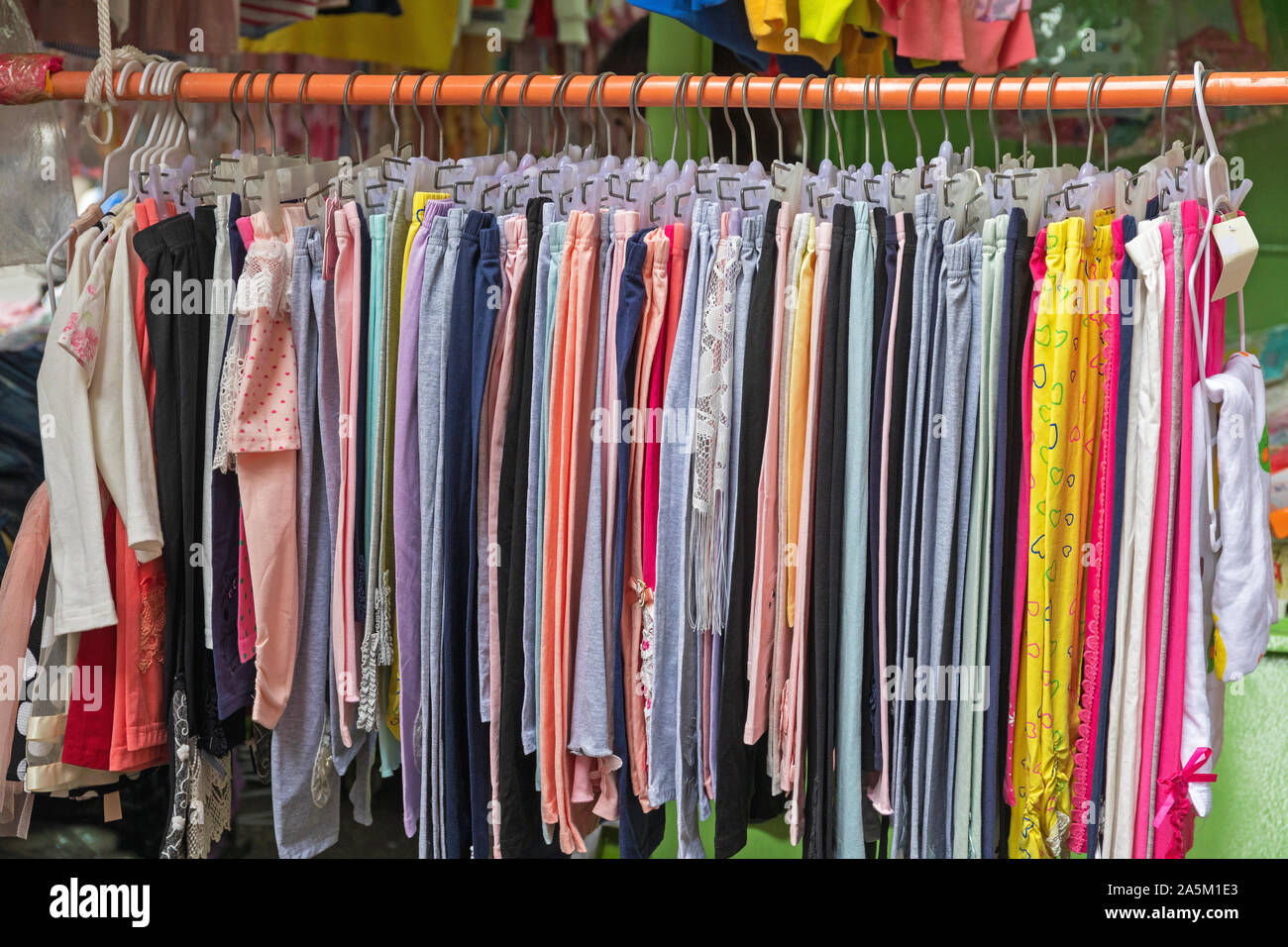 Garment rails hi-res stock photography and images - Alamy