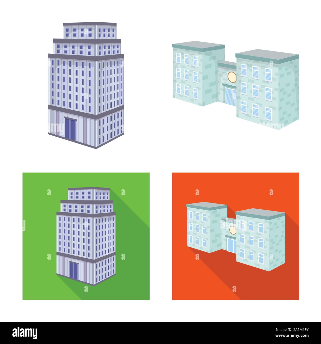 Vector design of construction and building symbol. Collection of ...