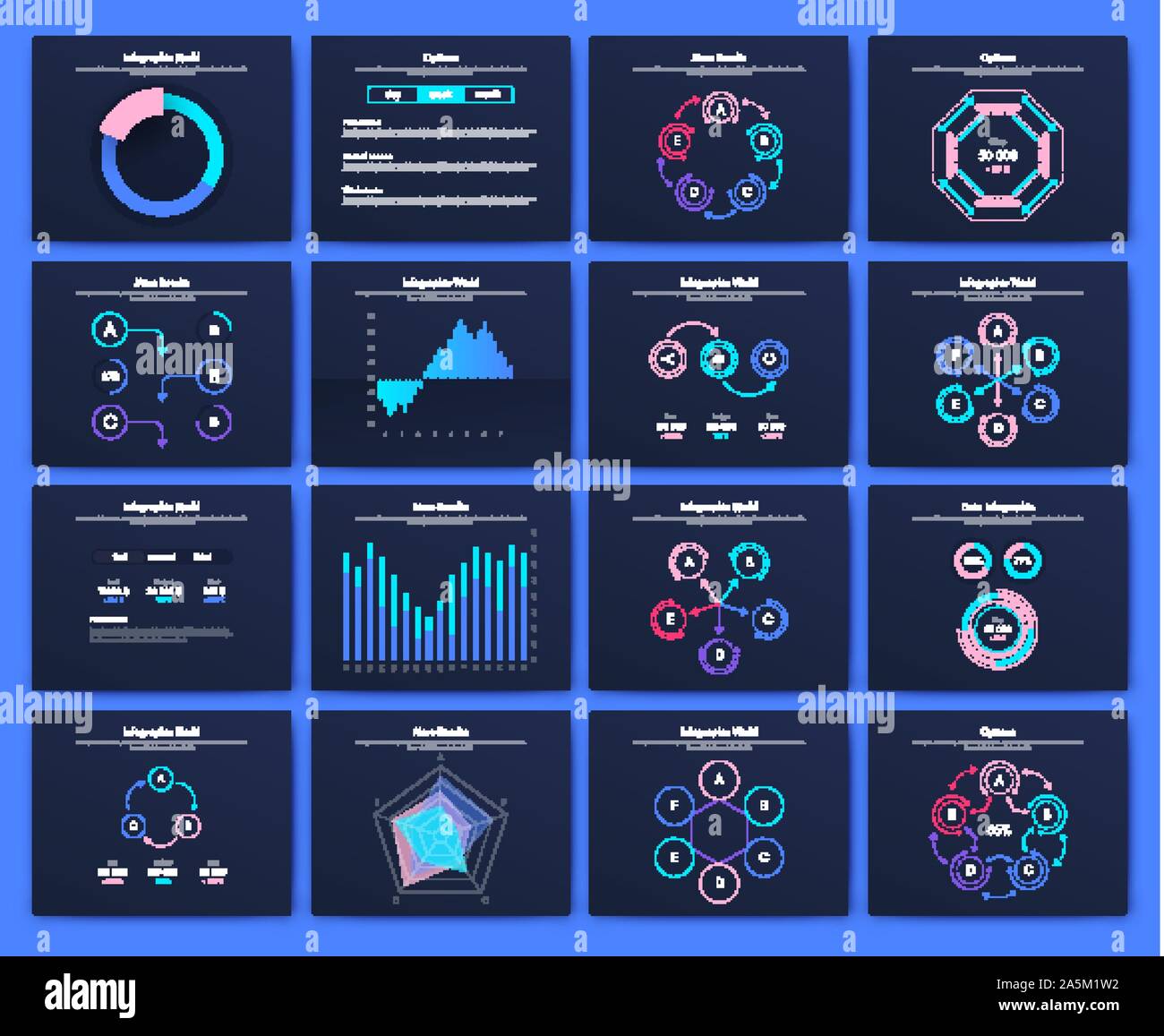 Infographic vector brochure elements for business illustration in ...