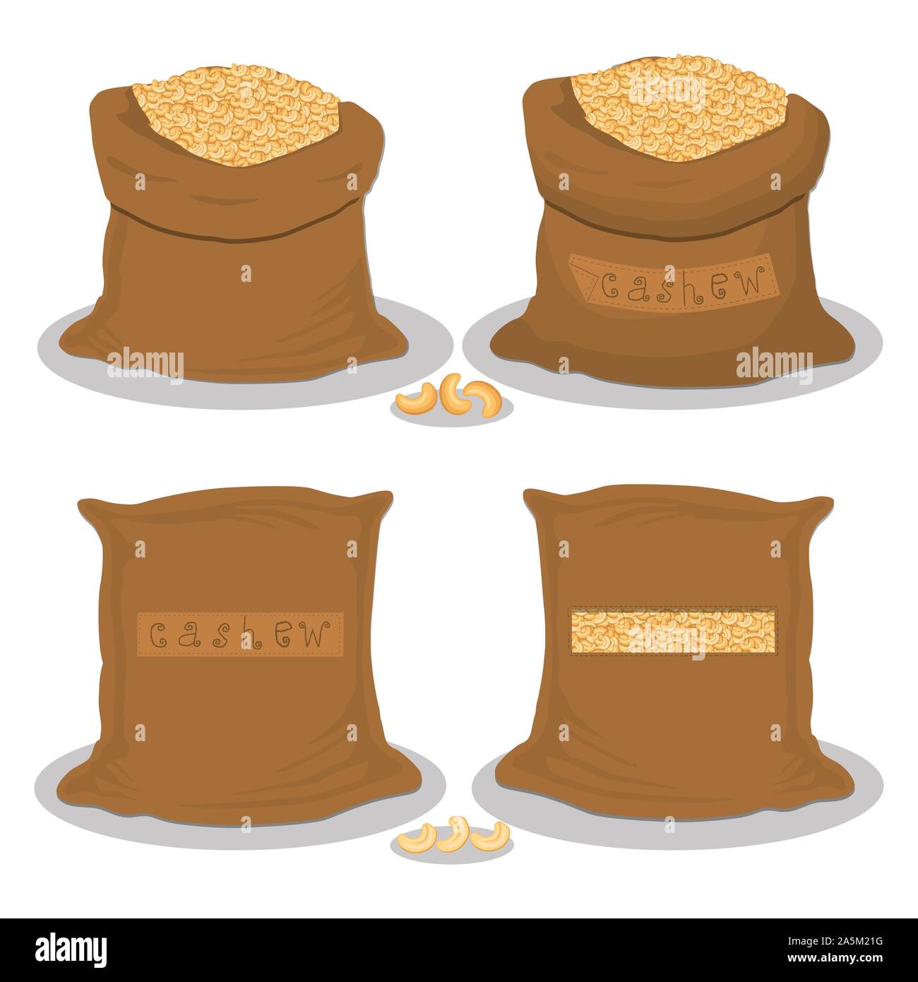 Indian dry nuts Stock Vector Images - Alamy