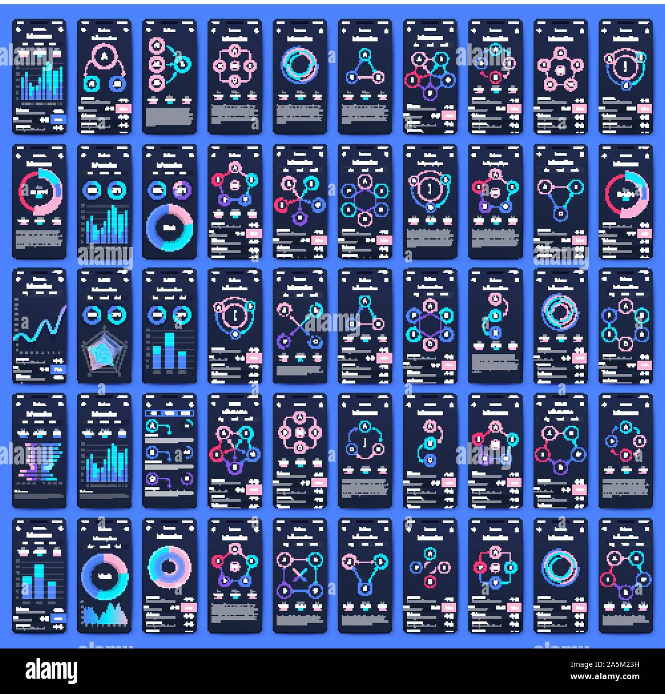 Different UI, UX, GUI screens and flat web icons for mobile apps, responsive website including ...