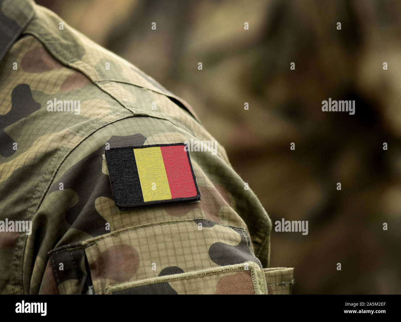 Flag of Belgium on military uniform. Belgium, Army, troops, soldier ...