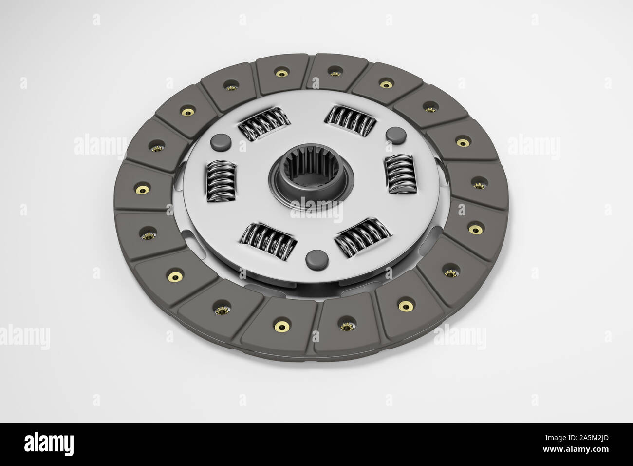 Spare parts for car and truck clutch disk. Transmission auto parts. 3d ...