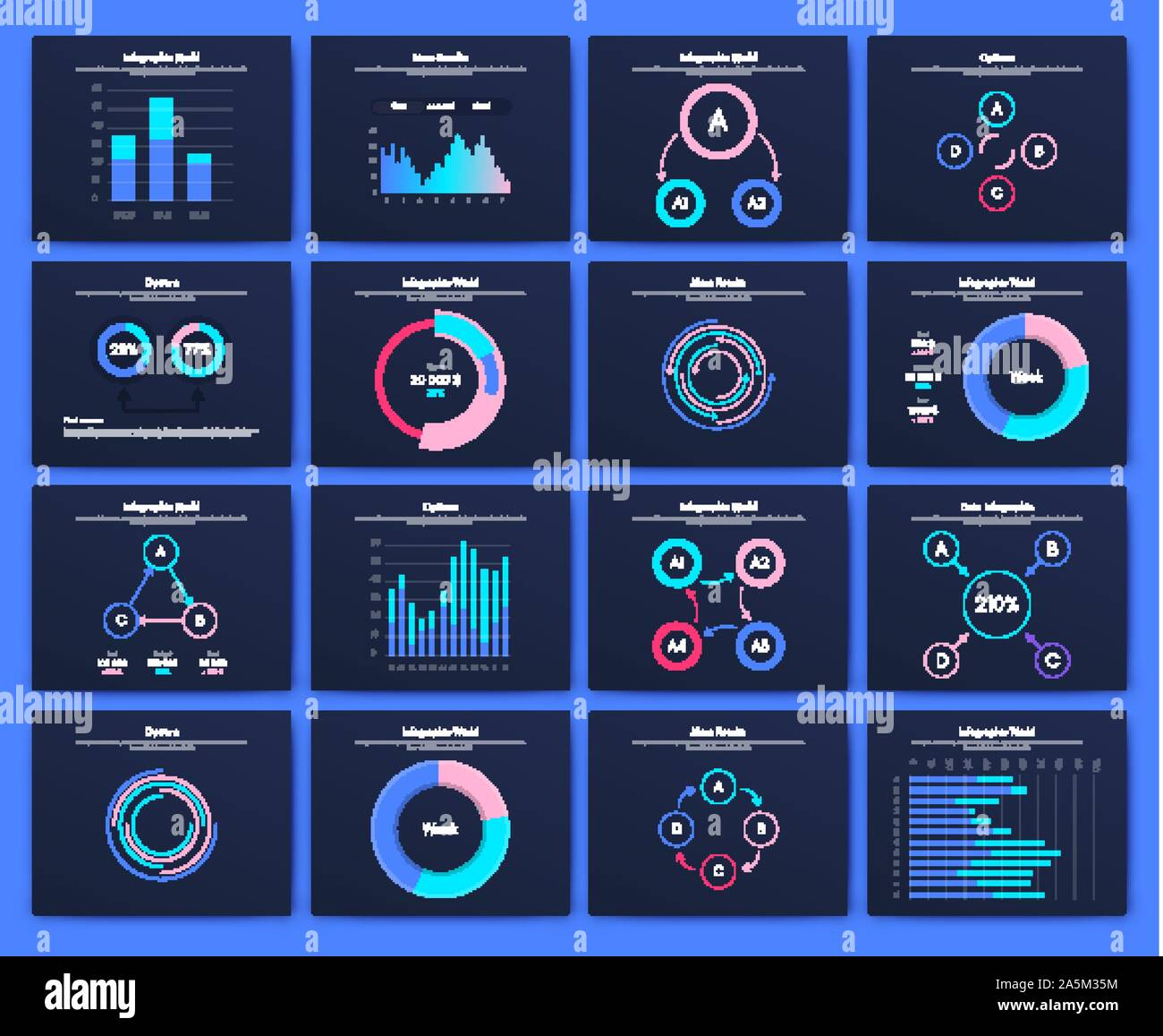 Infographic vector brochure elements for business illustration in ...