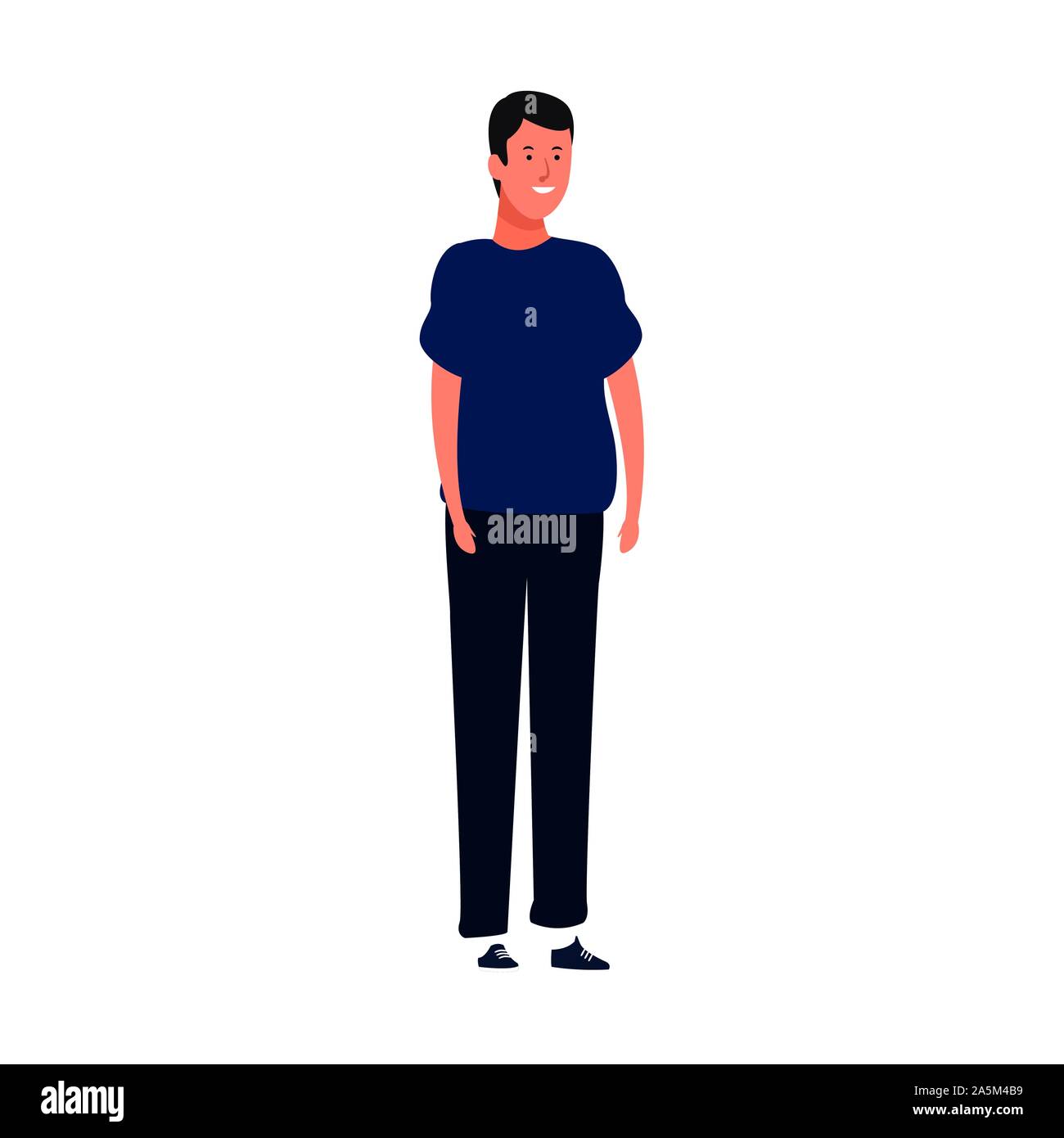 cartoon fat man standing icon Stock Vector Image & Art - Alamy