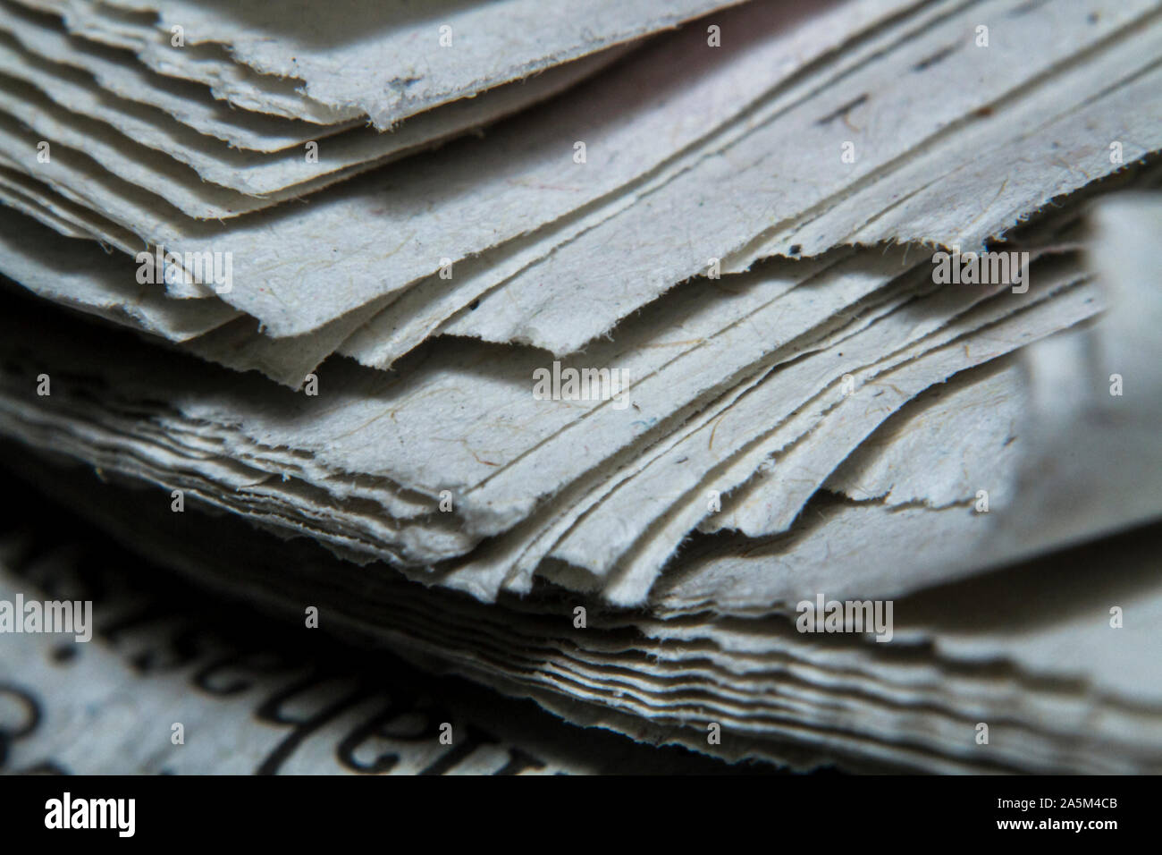 Macro shots a newspaper closeup picture Stock Photo - Alamy