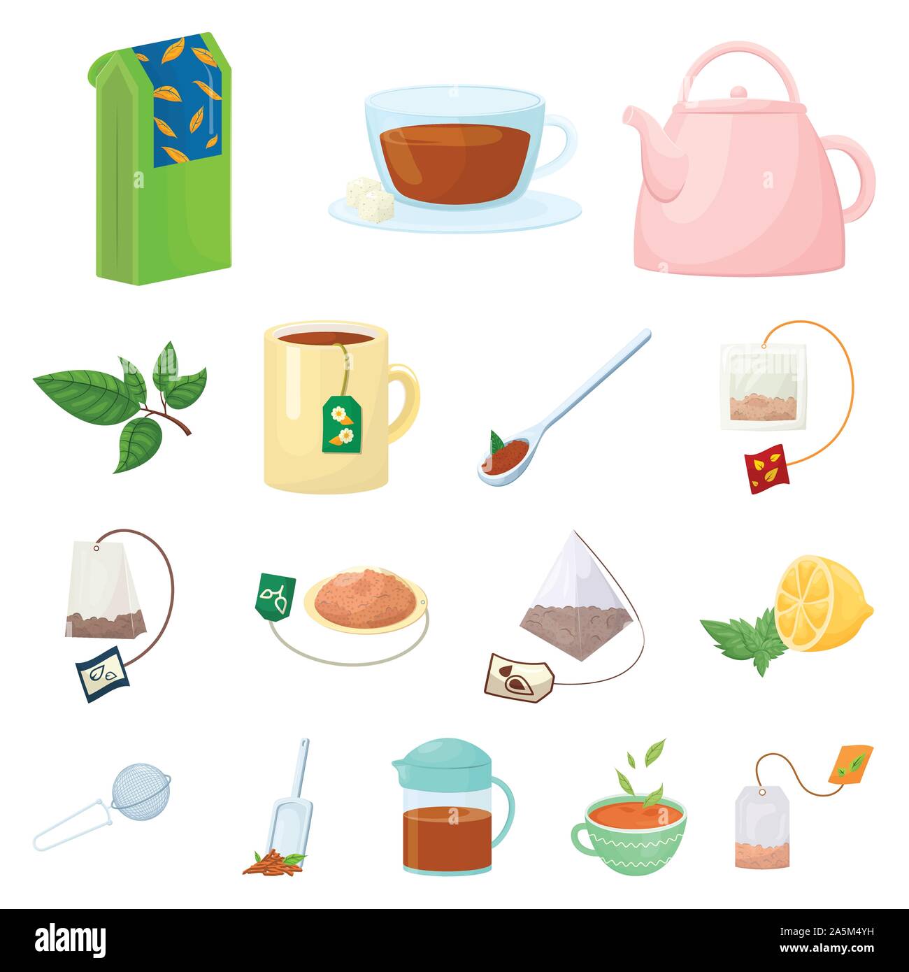 Tea cup strainer scoop Stock Vector Images - Alamy