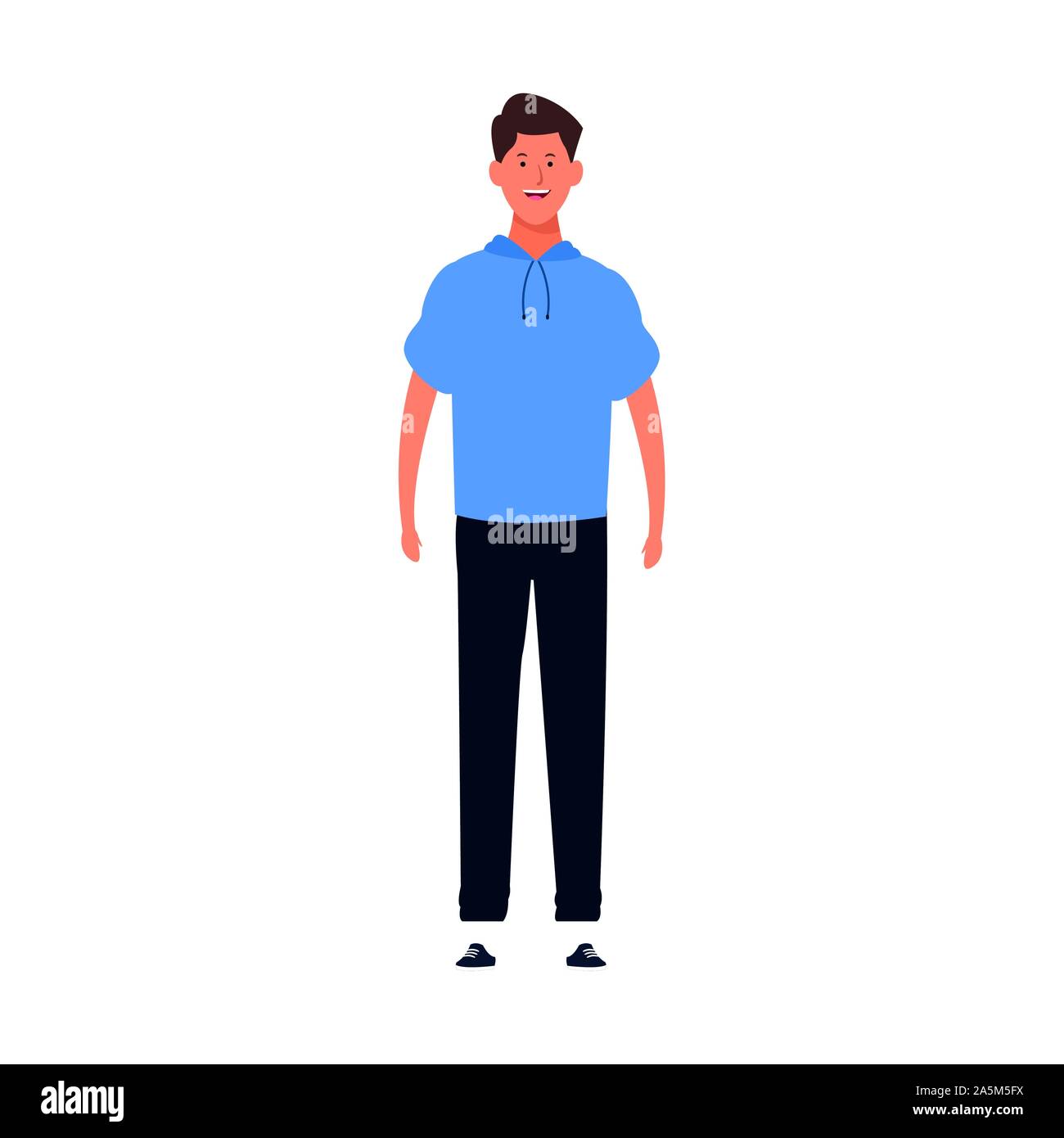 cartoon man wearing casual clothes Stock Vector Image & Art - Alamy