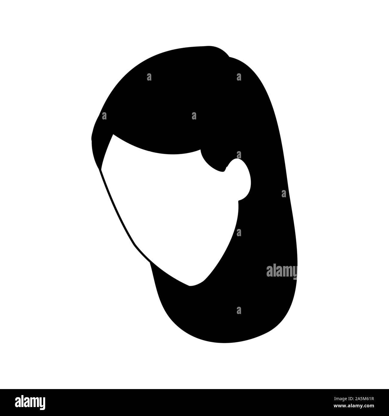 woman face icon, flat design Stock Vector Image & Art - Alamy