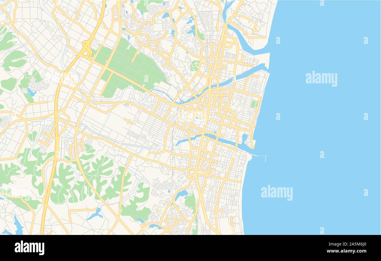 Printable street map of Tsu, Prefecture Mie, Japan. Map template for ...