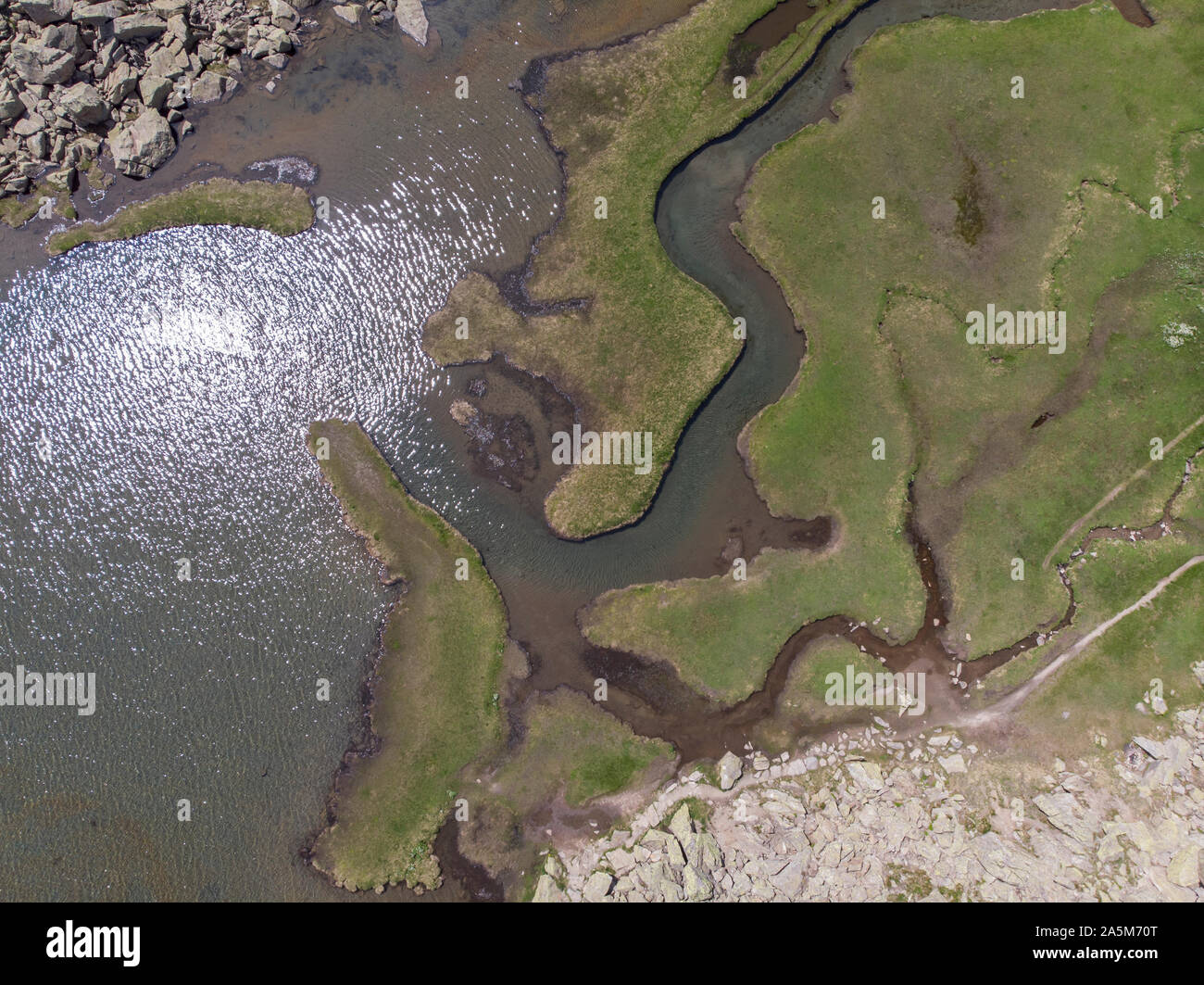 Winding tributary hi-res stock photography and images - Alamy