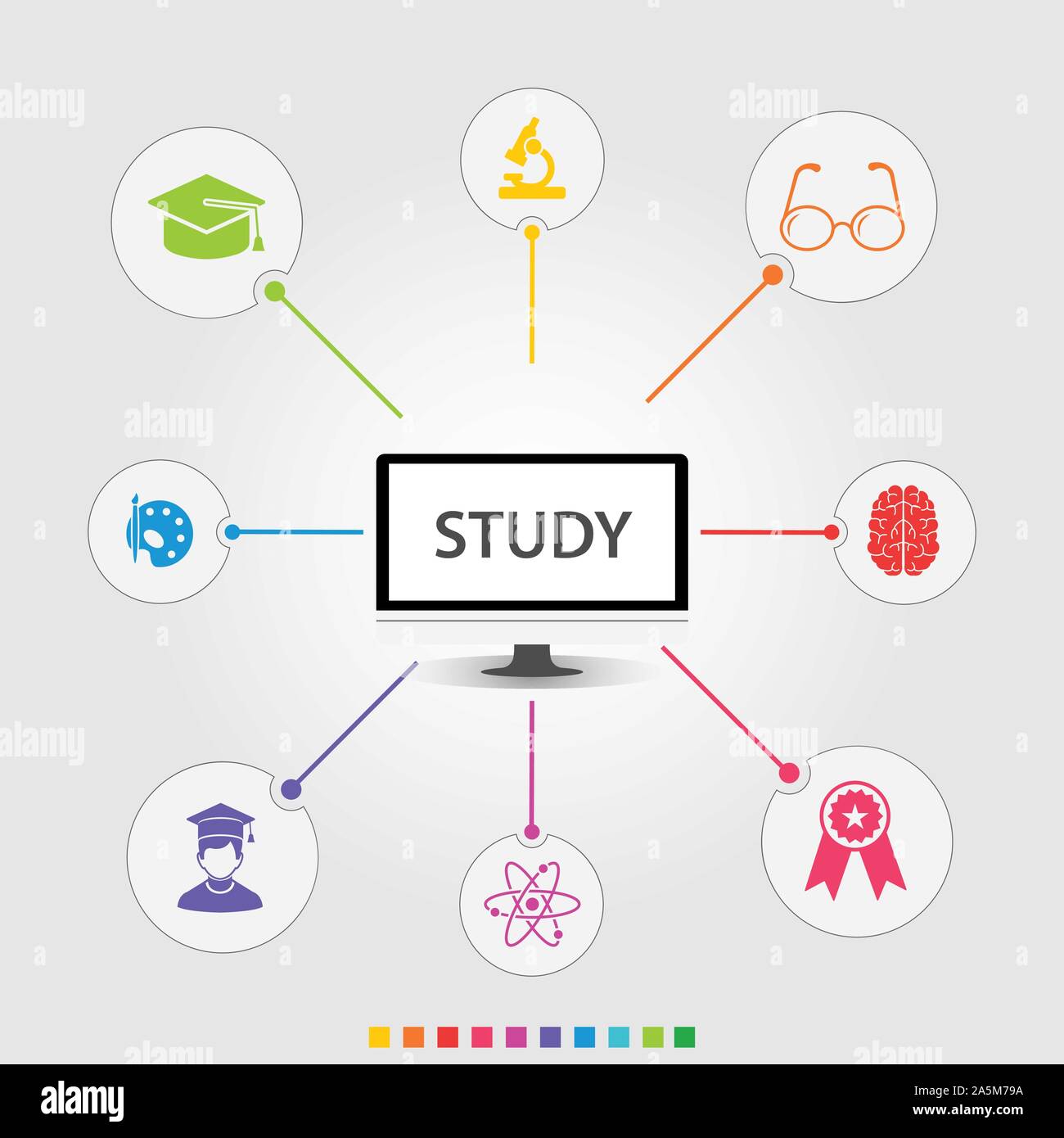 Study Infographics vector design. Timeline concept include graduation ...