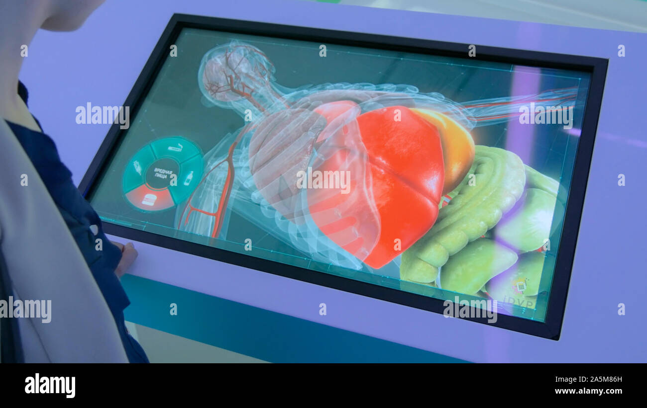 Interactive display human body hi-res stock photography and images - Alamy