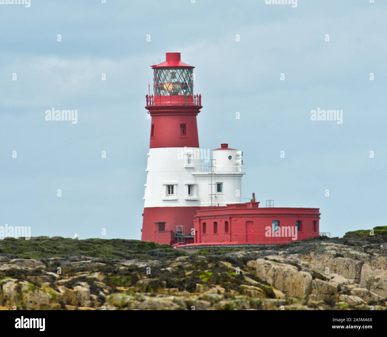Longstone Lighthouse. Outer Farne, Farne Islands, Nortumberland, UK ...