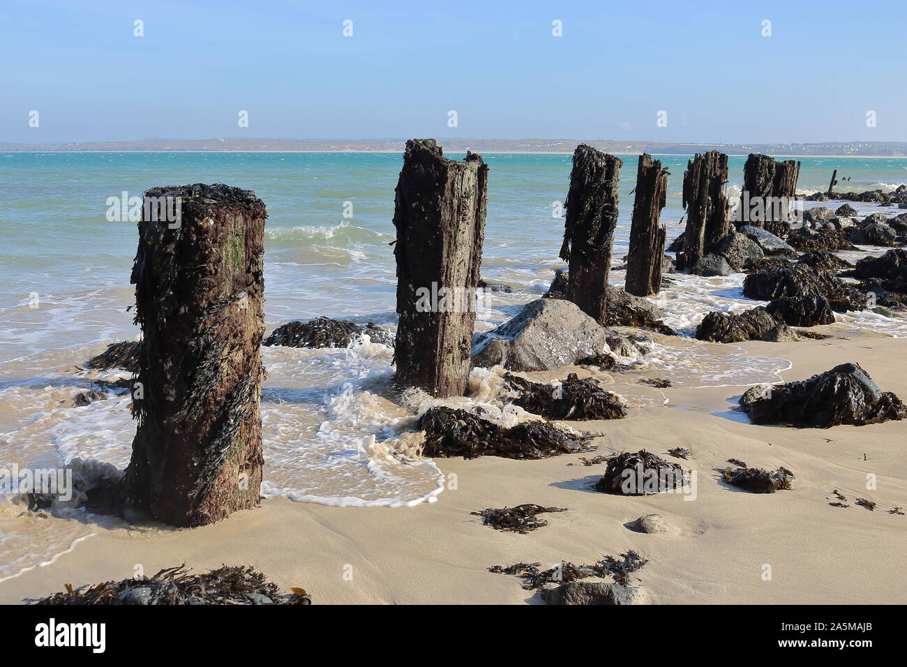 St Ives wood work Stock Photo - Alamy
