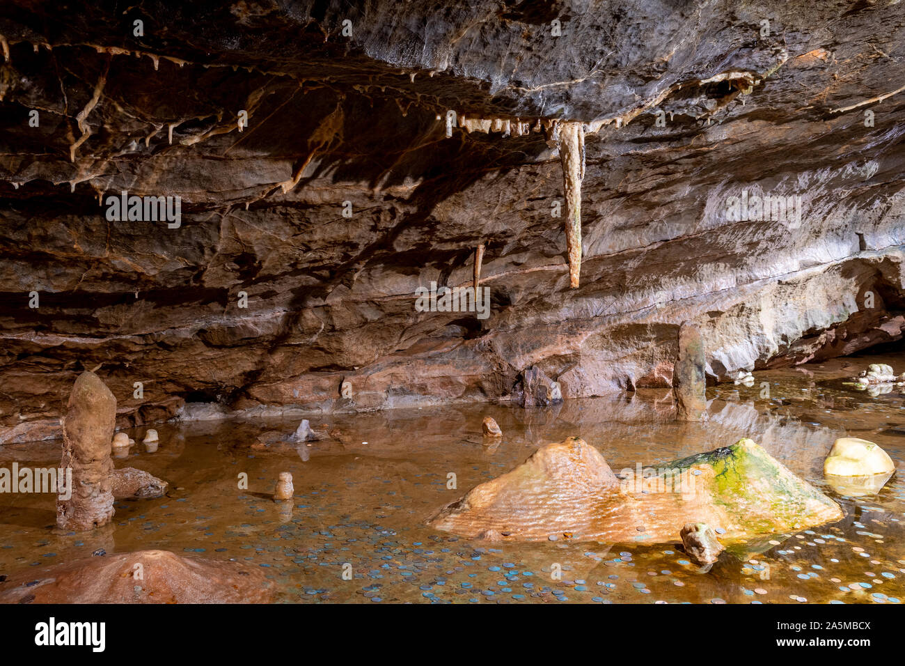 Cheddar cave stalactites stalagmites hi-res stock photography and ...