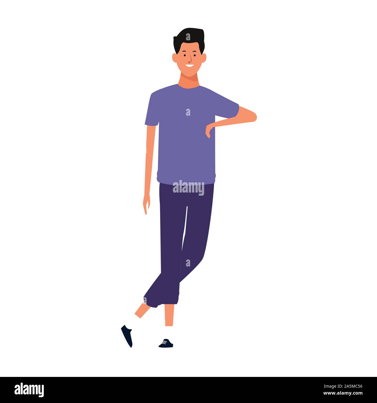 cartoon cool man standing icon Stock Vector Image & Art - Alamy