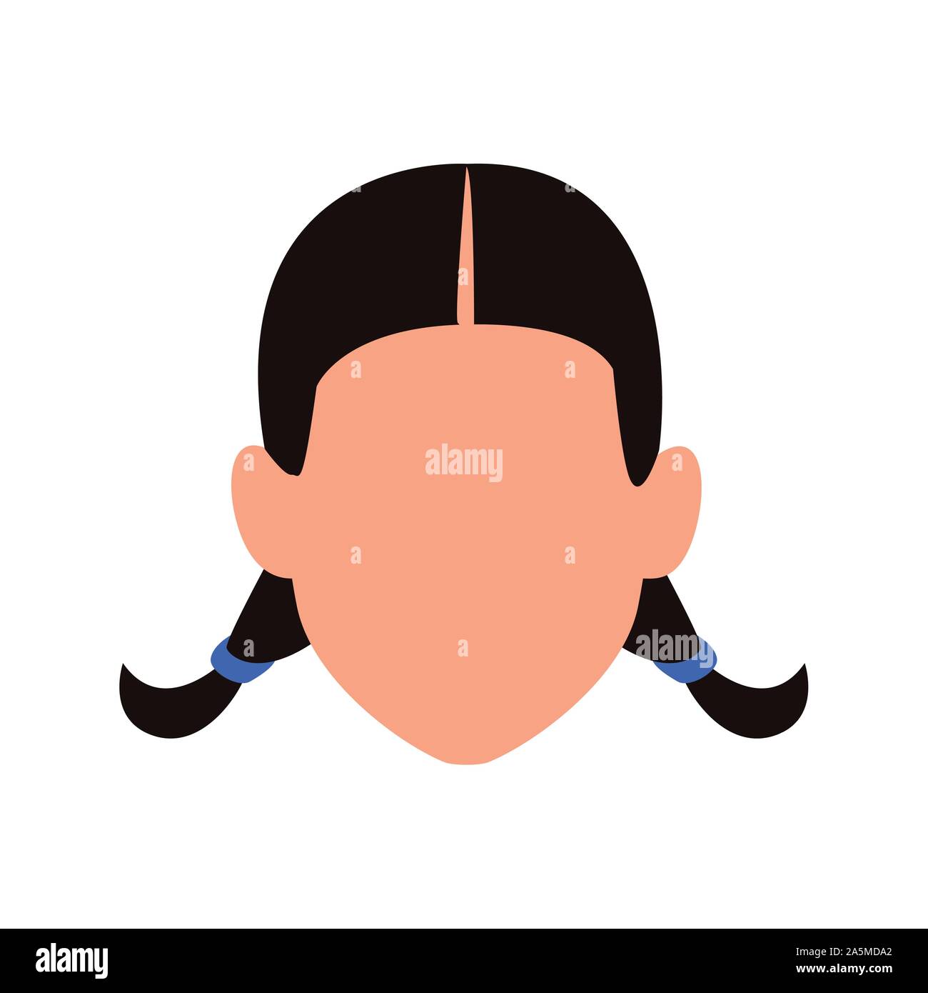 avatar girl head icon, flat design Stock Vector Image & Art - Alamy