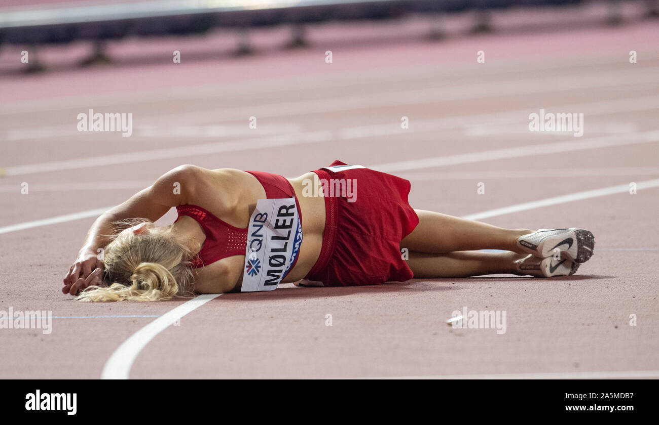 DOHA - QATAR Oct 2: Anna Emilie Moller of Denmark competing in the ...