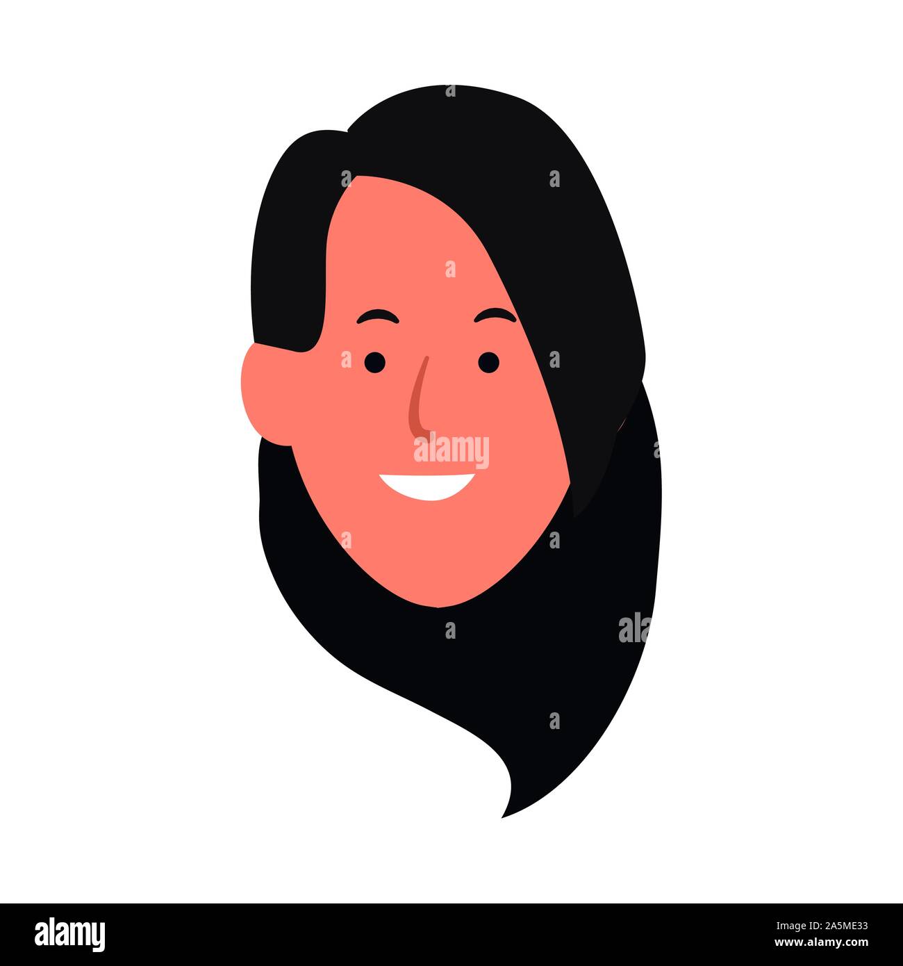 woman smiling face icon image Stock Vector Image & Art - Alamy