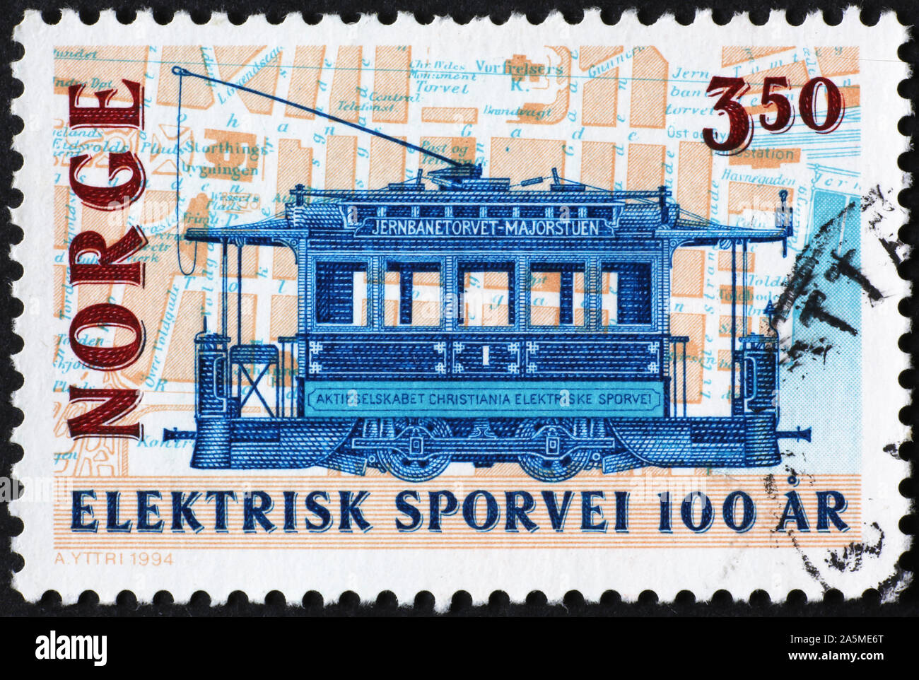 Vintage tram postcard hi-res stock photography and images - Alamy